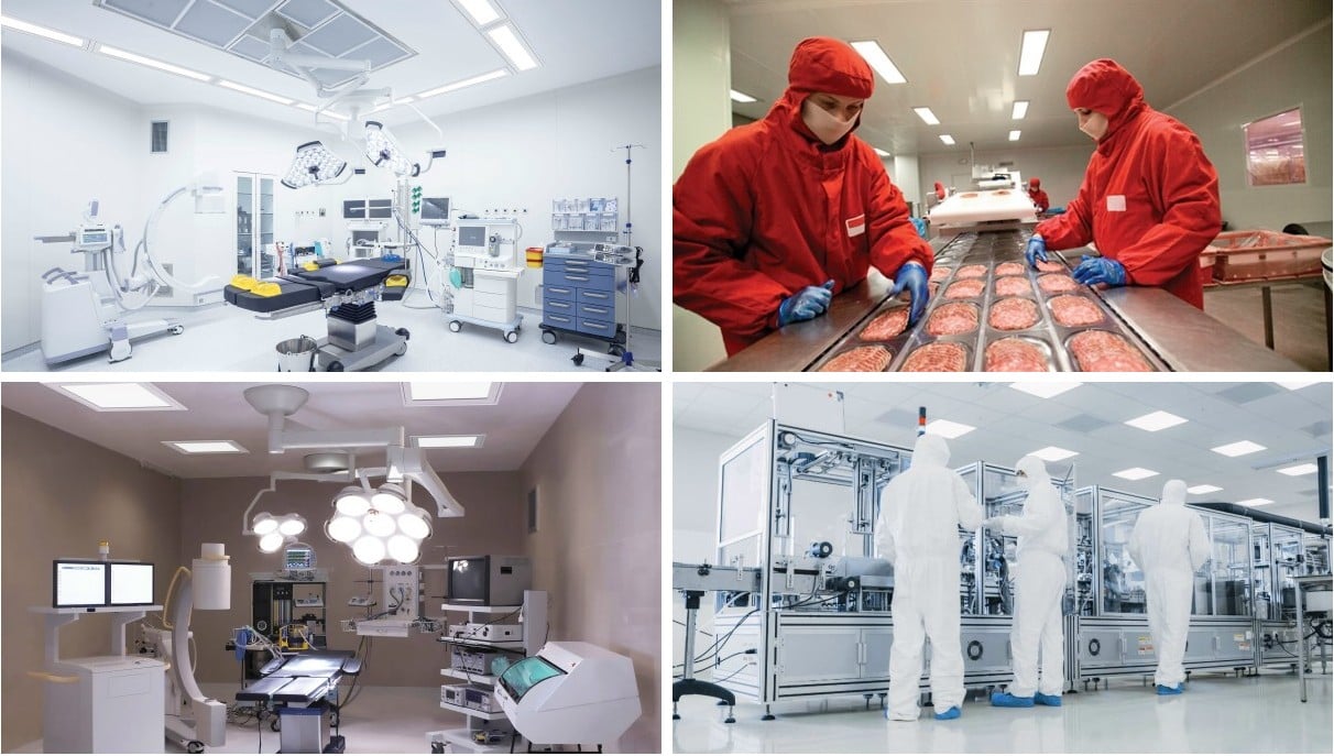 LED Cleanroom Panel Light IP65 / IP54 Waterproof, Quakeproof For ...